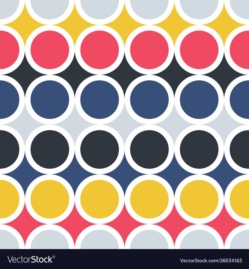 Pop art seamless colorful pattern - repeatable Vector Image