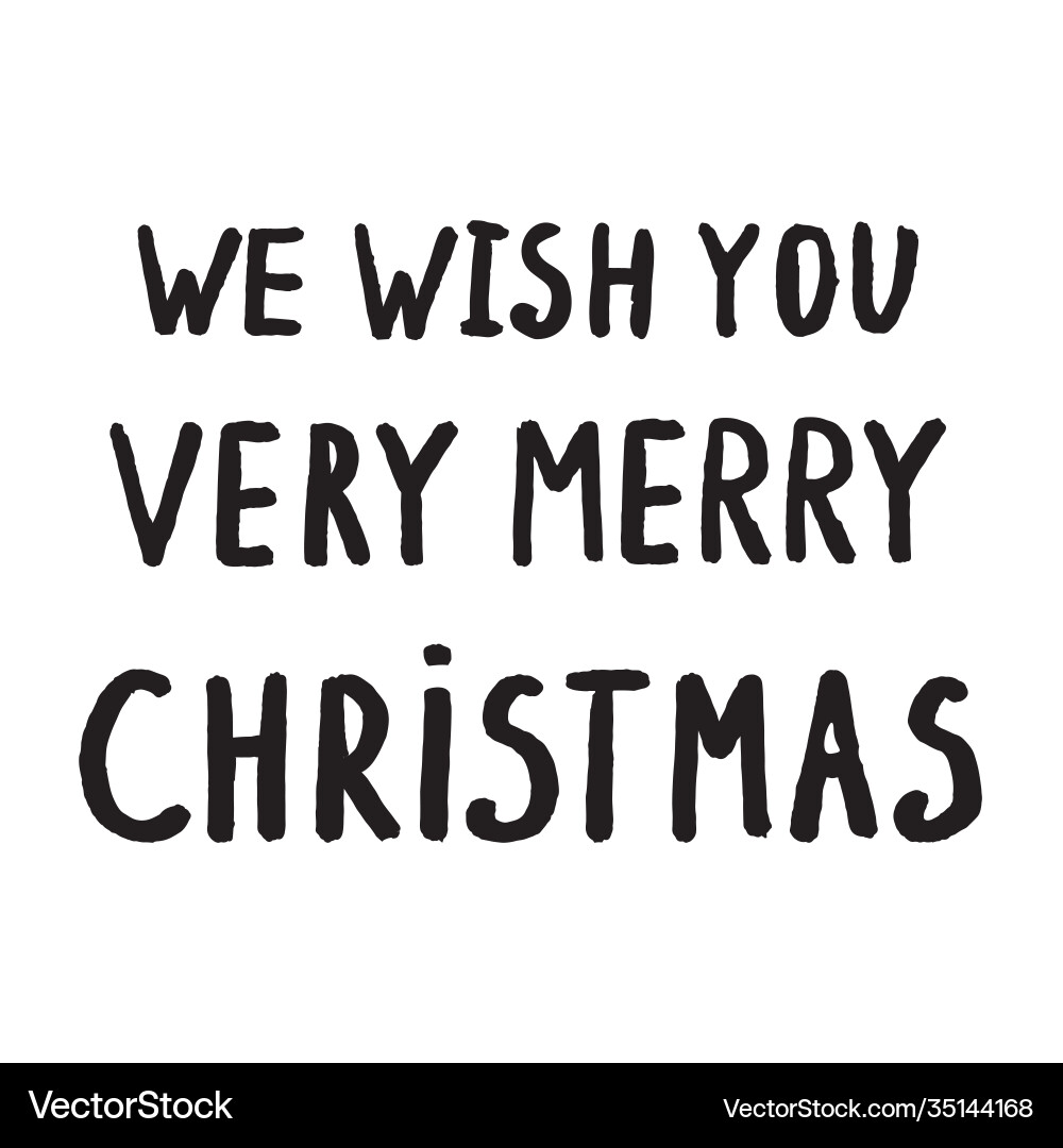 Greeting card with hand drawn lettering Royalty Free Vector