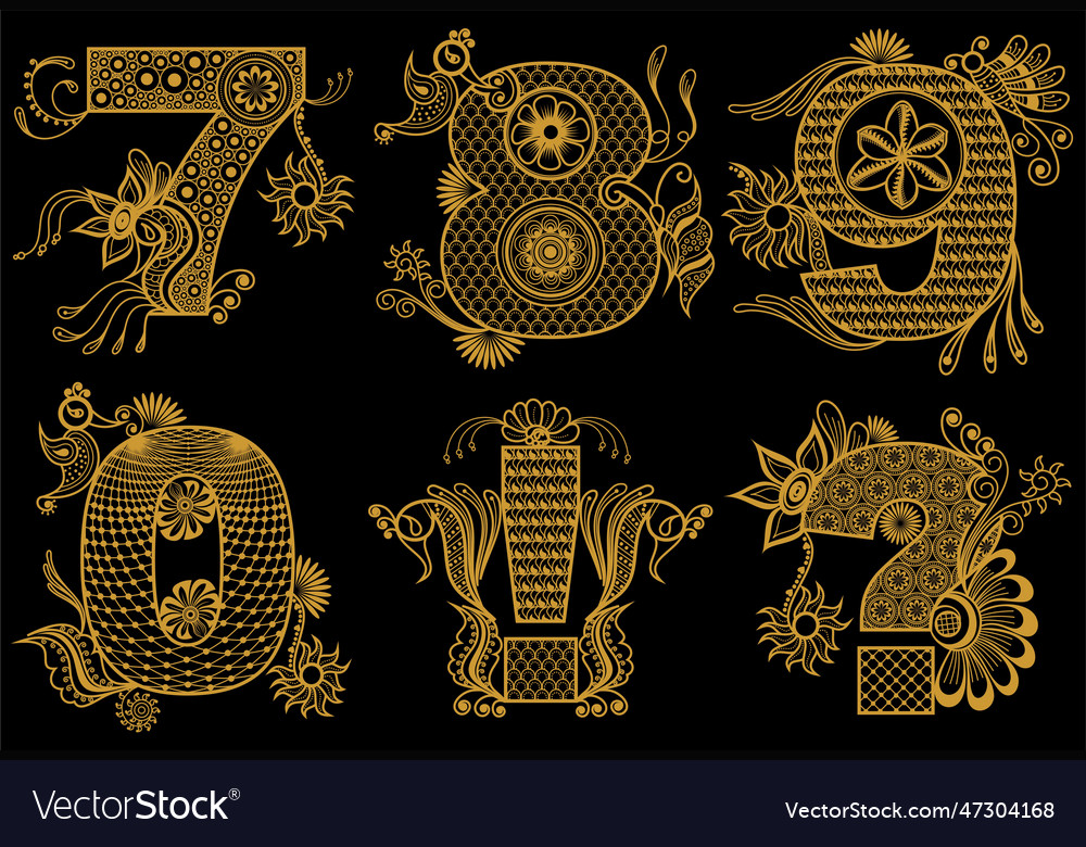 Numbers-2 Royalty Free Vector Image - VectorStock