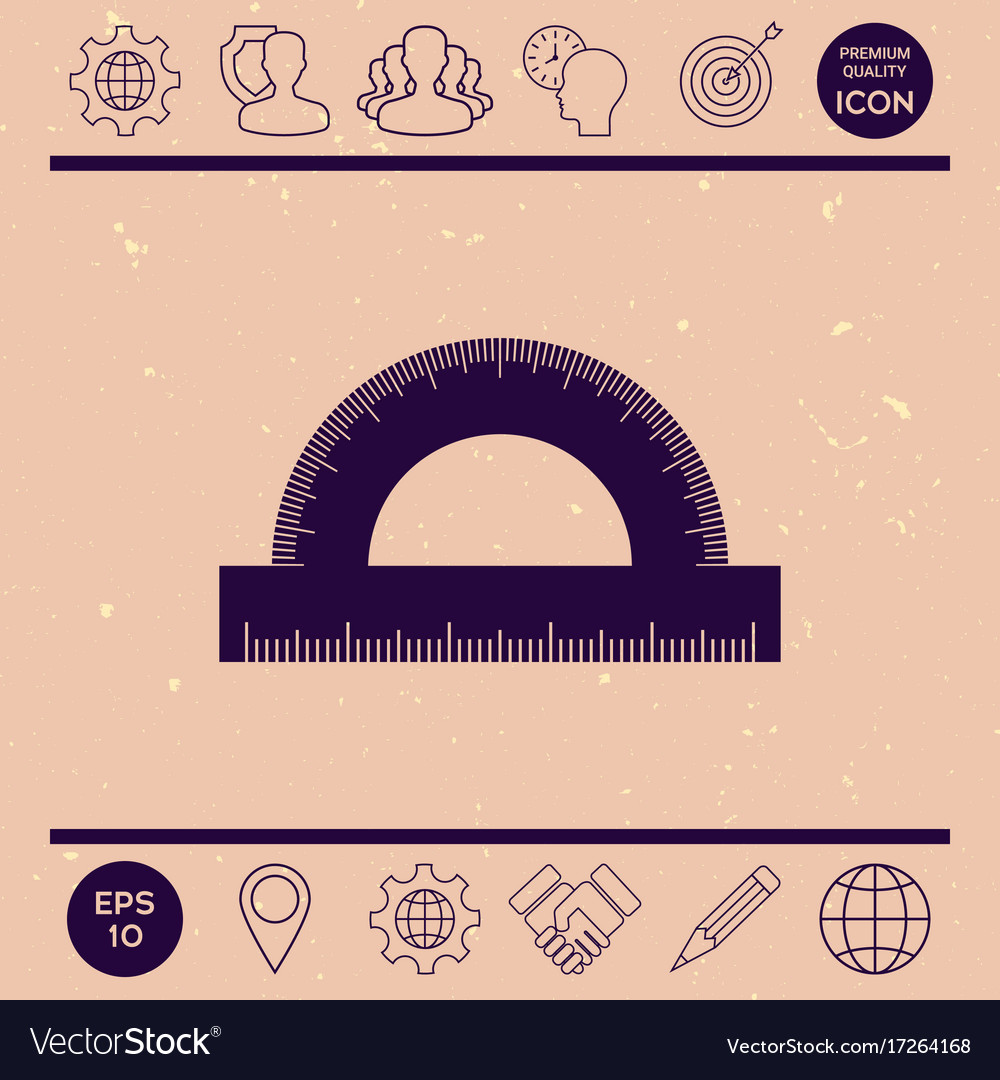 Protractor Royalty Free Vector Image - VectorStock