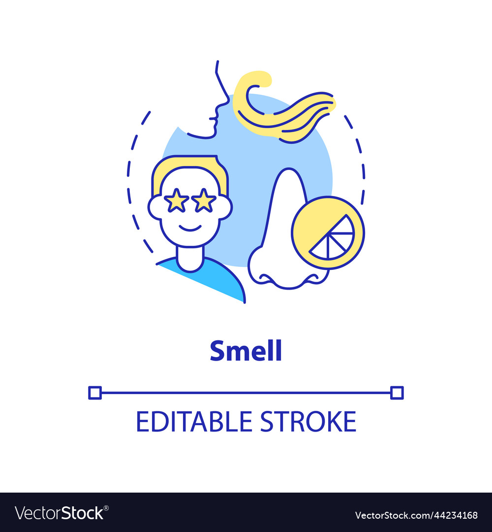 Smell concept icon Royalty Free Vector Image - VectorStock