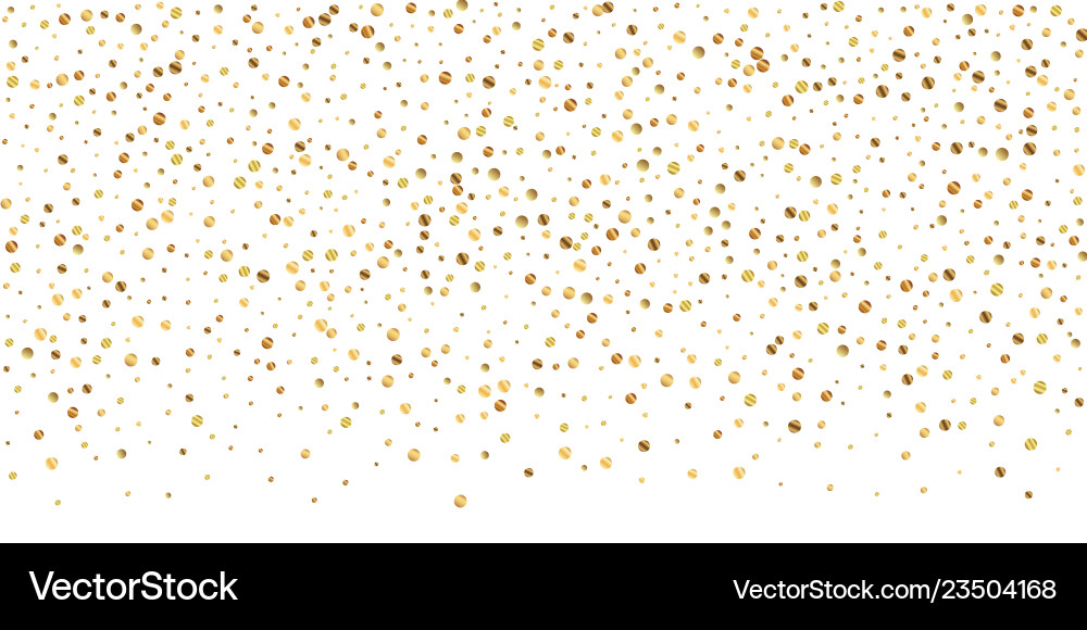 Sparse gold confetti luxury sparkling confetti sc Vector Image