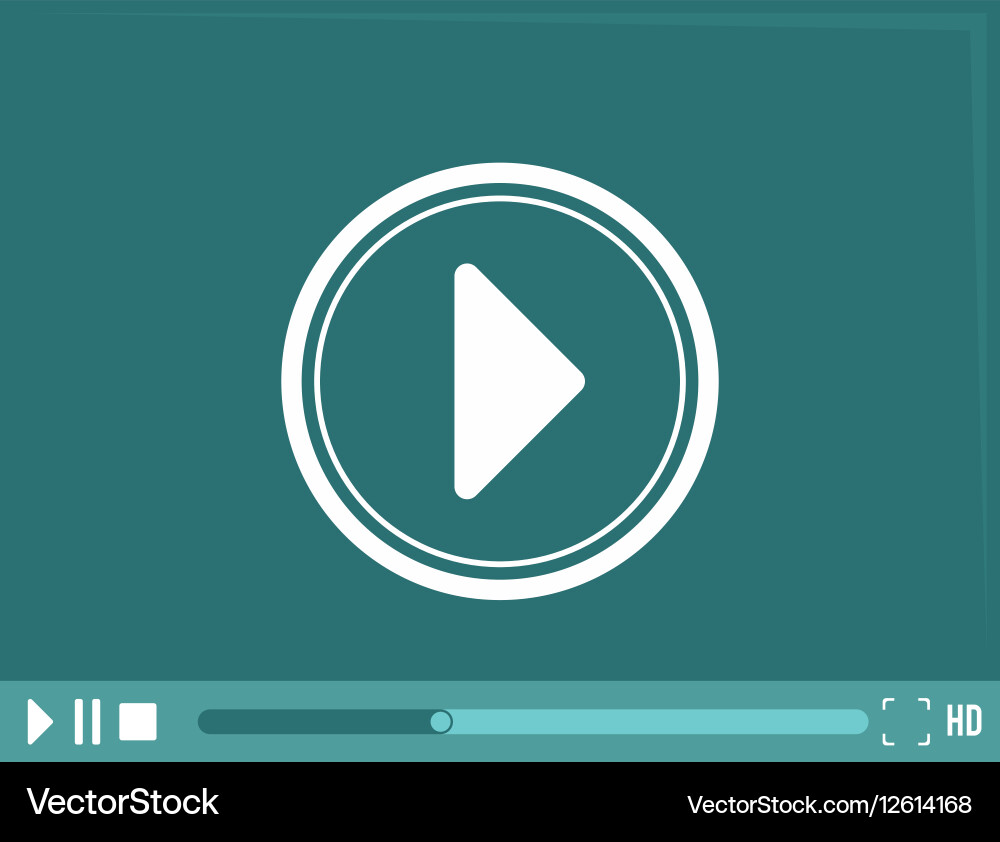 Video or film icon image Royalty Free Vector Image