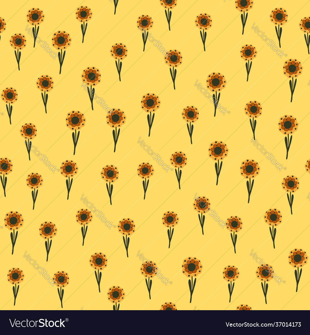 Abstract random seamless pattern with folk Vector Image