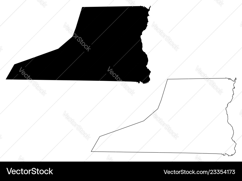 Minya governorate map Royalty Free Vector Image