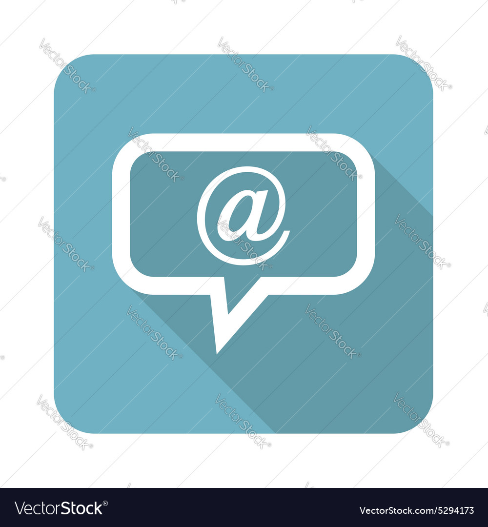 Square e-mail message icon Royalty Free Vector Image