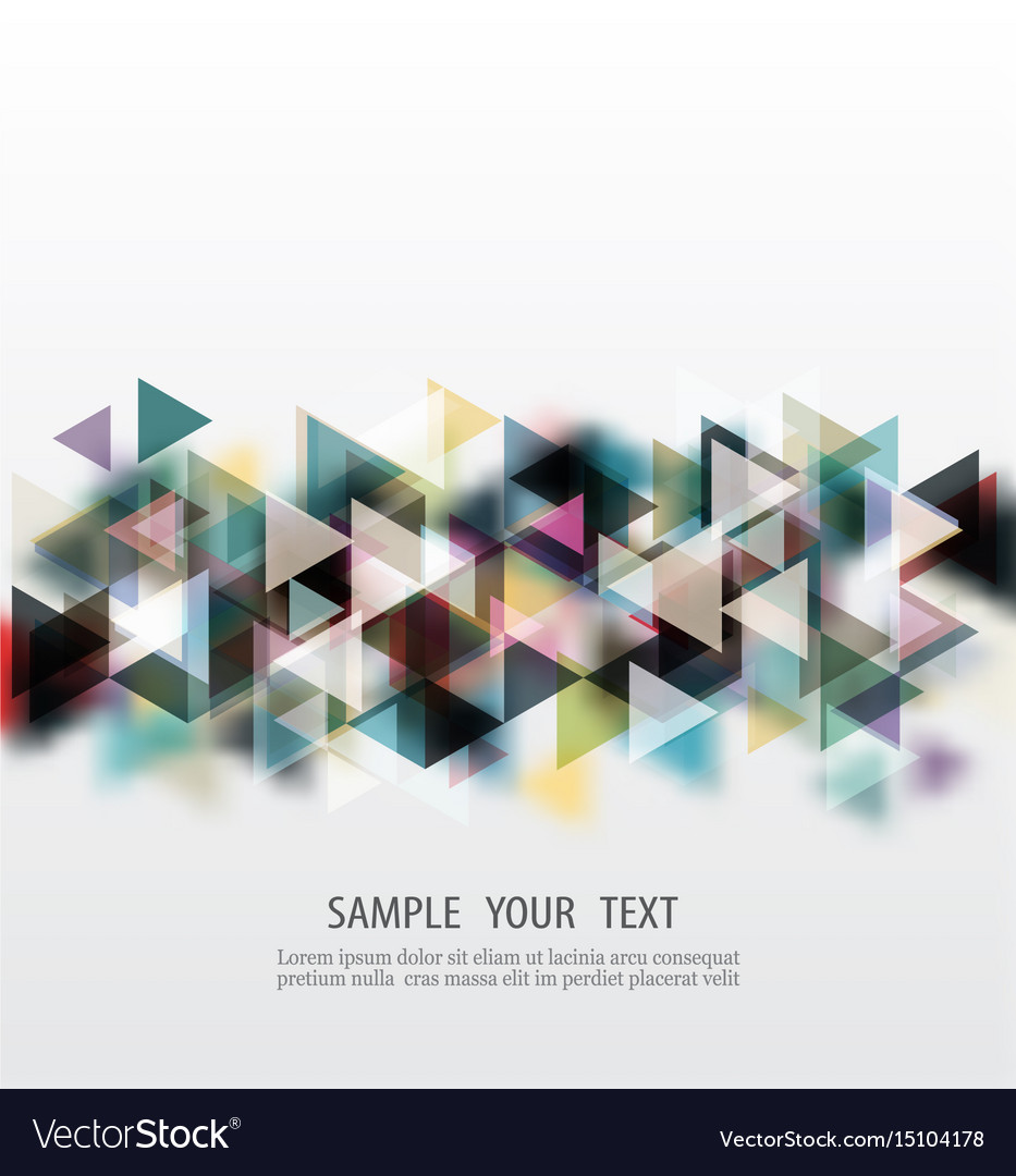 Abstract colorful and creative geometric Vector Image