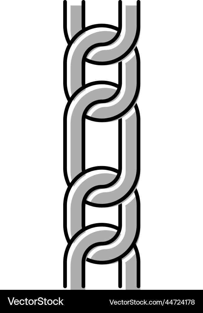 Long and short chain color icon Royalty Free Vector Image