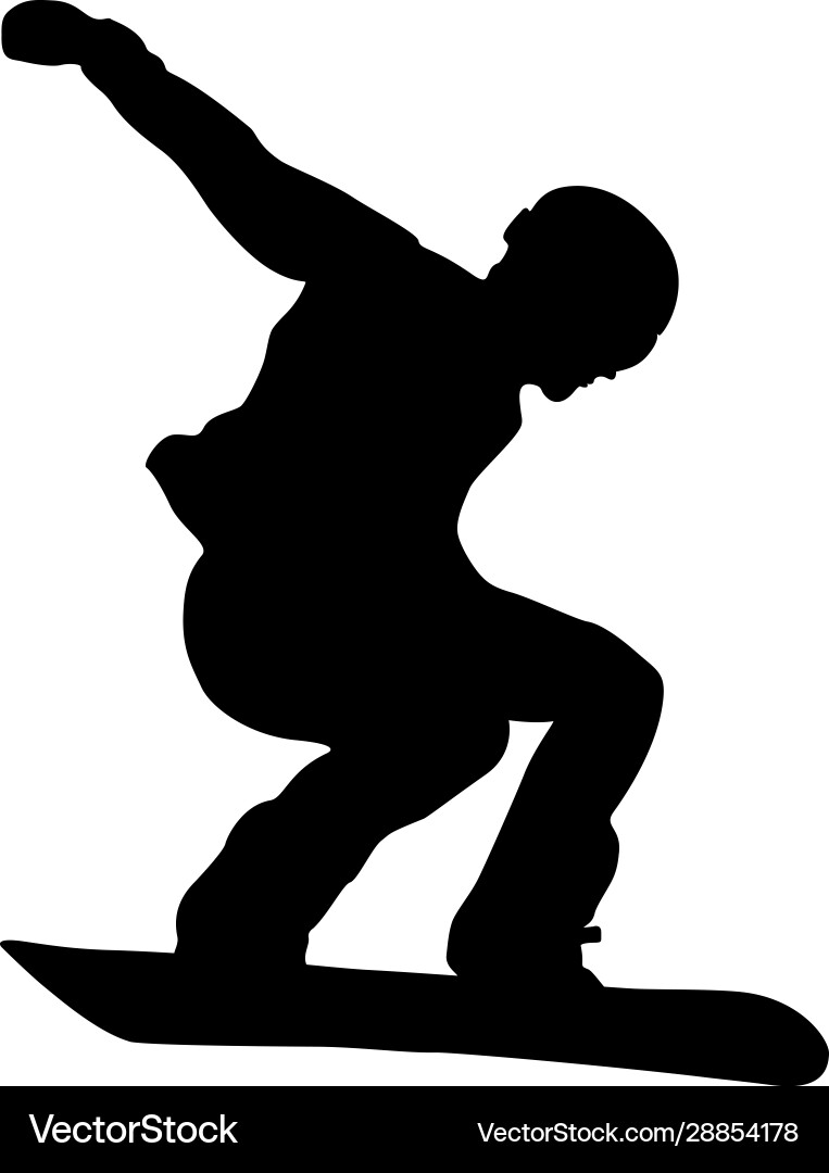 Male athlete snowboarder Royalty Free Vector Image