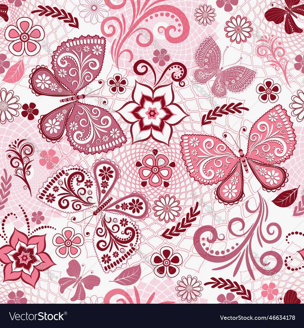 Seamless spring delicate pink pattern Royalty Free Vector
