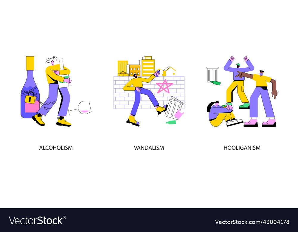 Social problems abstract concept Royalty Free Vector Image