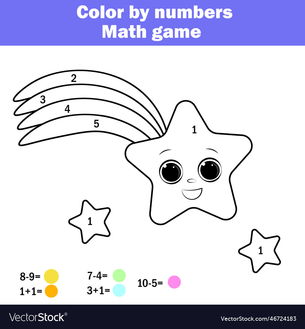 Children educational game mathematics actvity Vector Image