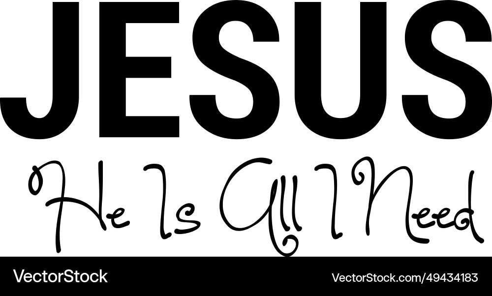 Christian faith typography for print Royalty Free Vector