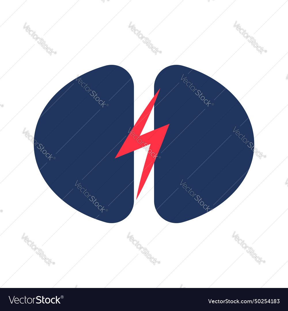Defibrillator device restoring heart function Vector Image