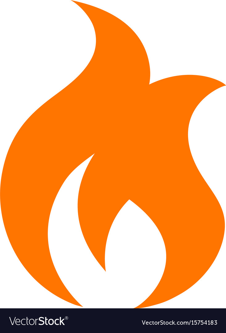 Flame icon Royalty Free Vector Image - VectorStock