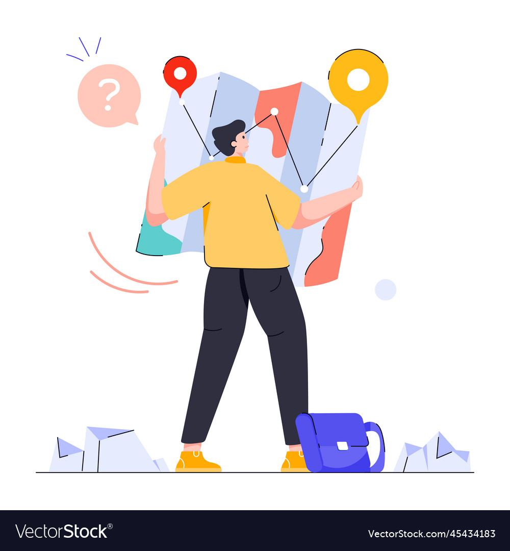 Location map Royalty Free Vector Image - VectorStock