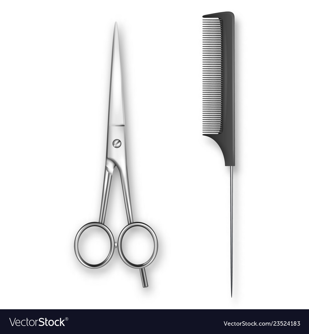 Realistic 3d classic simple scissors Royalty Free Vector