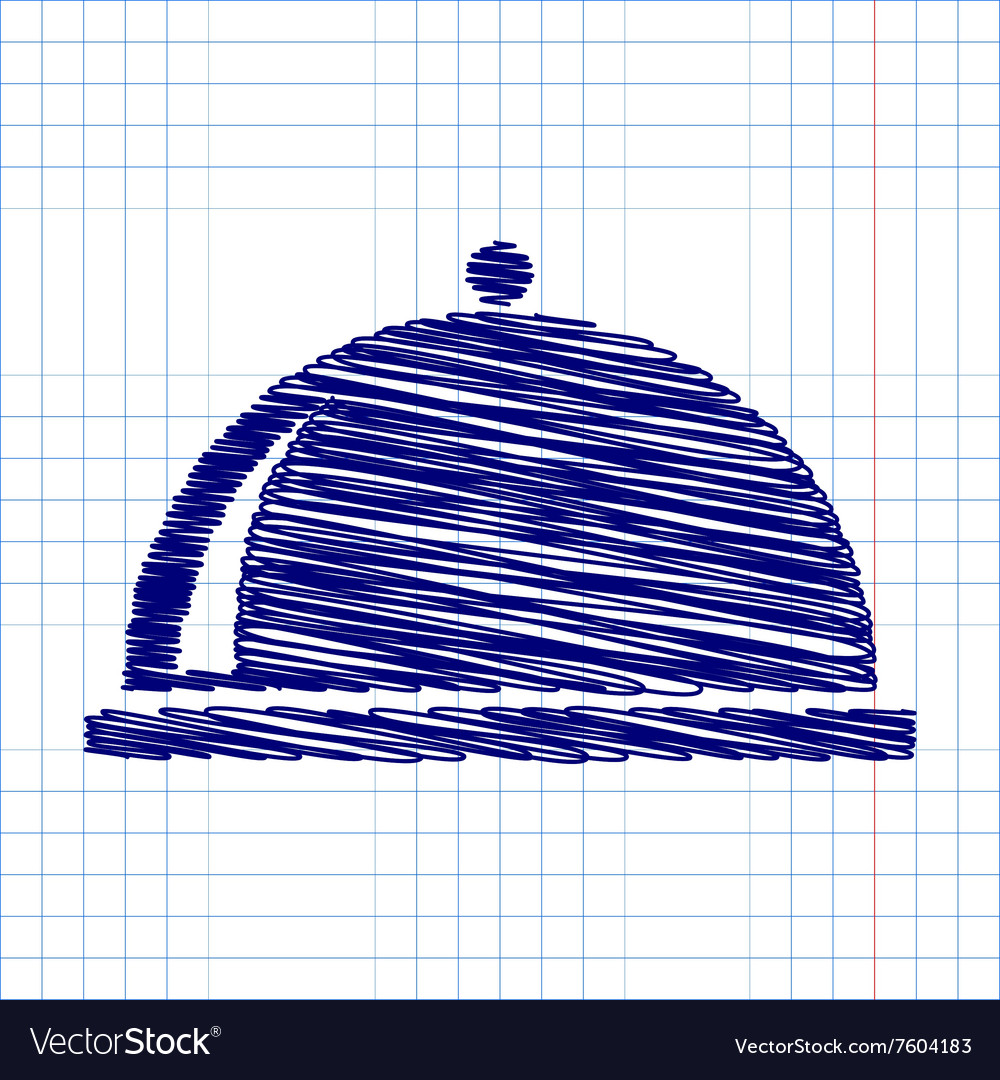 Scribble icon with pen effect Royalty Free Vector Image