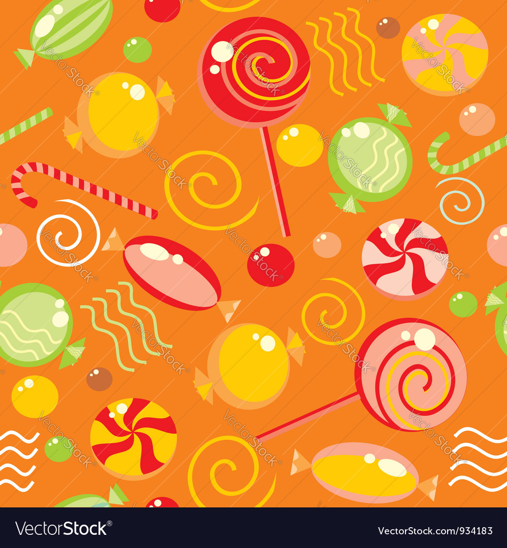 Seamless candy background Royalty Free Vector Image
