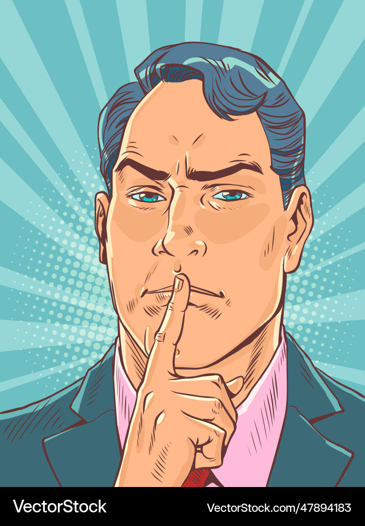 Secrets that cannot be told the ethics of working Vector Image