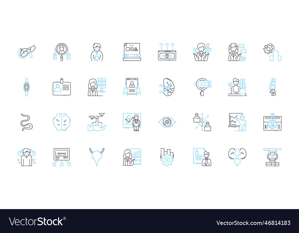 Social equality linear icons set equity Royalty Free Vector Social equality linear icons set equity Royalty Free Vector