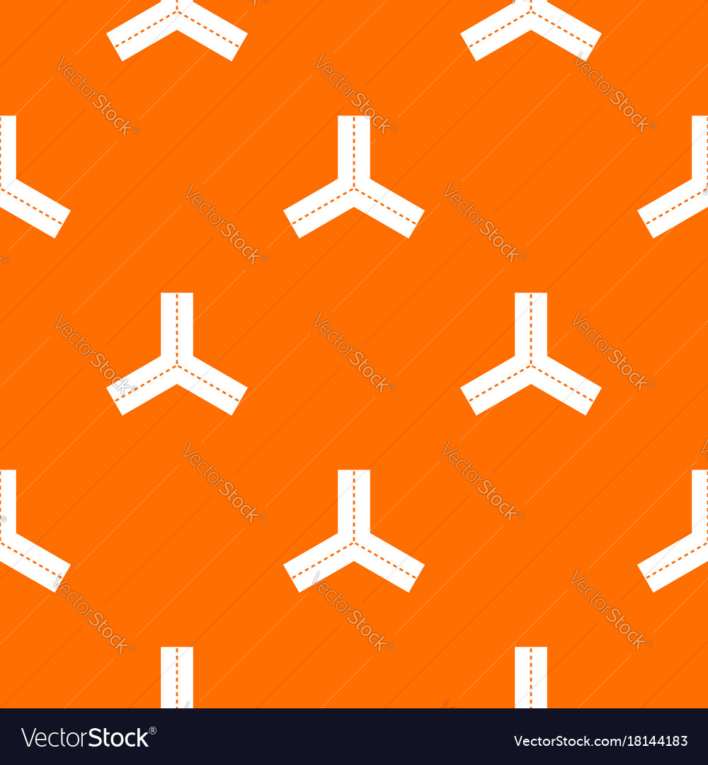 Three roads pattern seamless Royalty Free Vector Image
