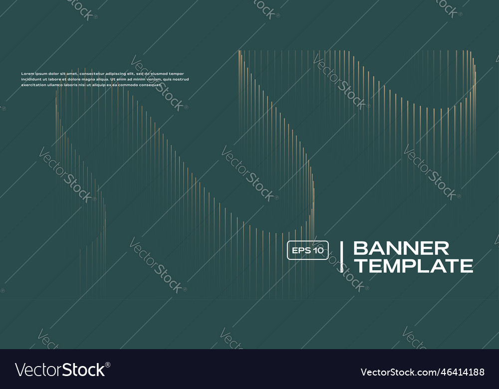 Abstract background with wavy linear pattern Vector Image