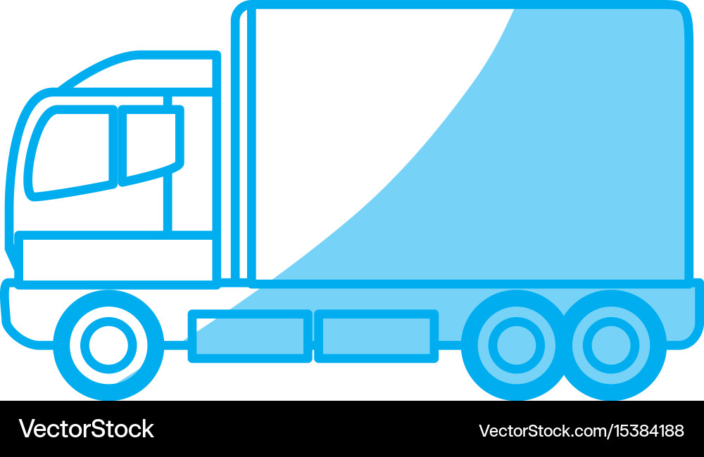 Cargo truck vehicle Royalty Free Vector Image - VectorStock