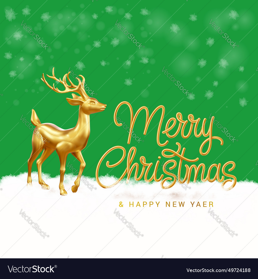 Christmas deer Royalty Free Vector Image - VectorStock