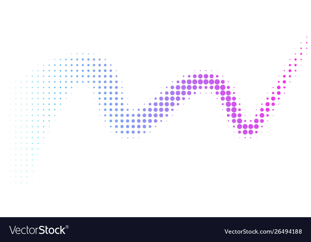 Gradient futuristic pattern Royalty Free Vector Image