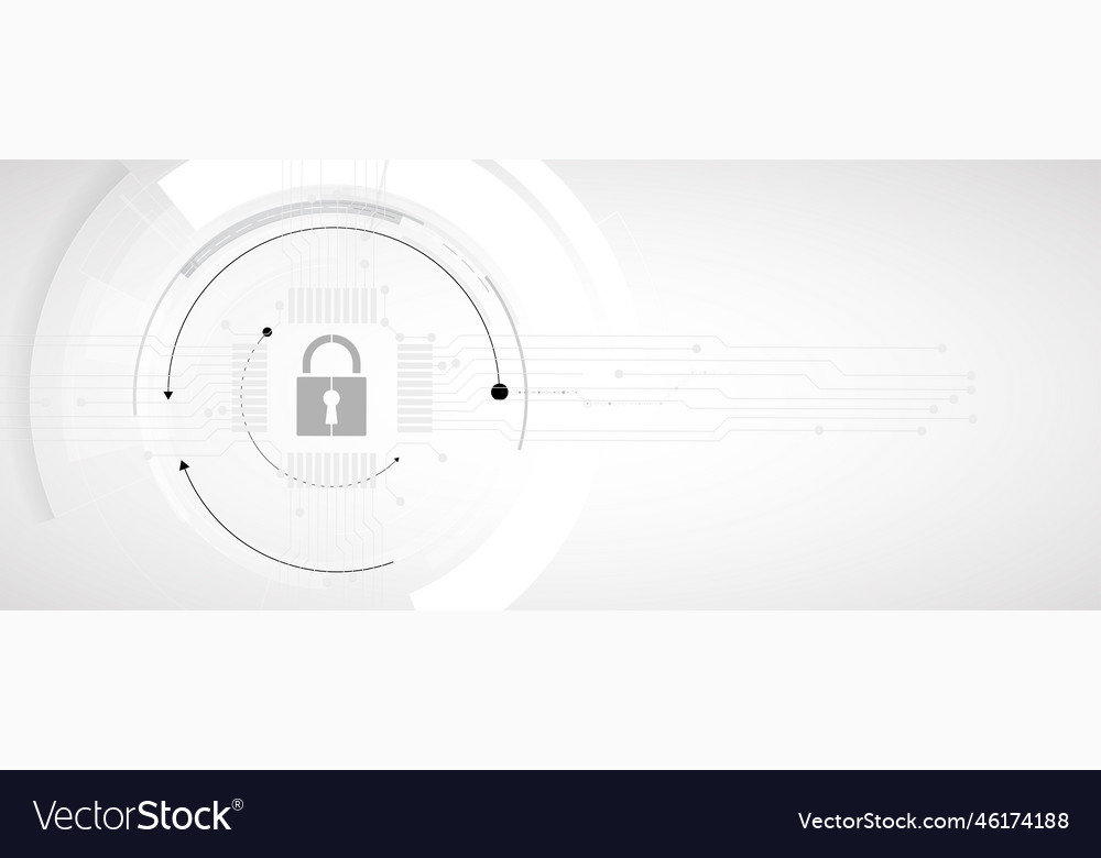 Internet digital security technology concept for Vector Image Internet digital security technology concept for Vector Image