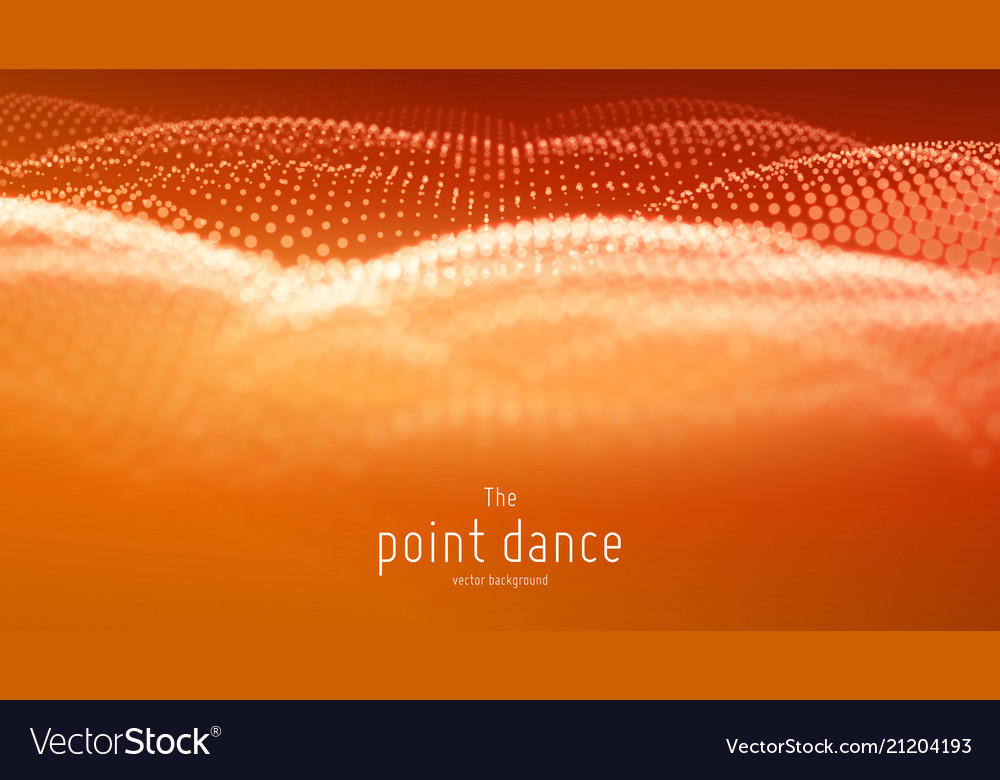 Abstract Particle Wave Points Array Royalty Free Vector