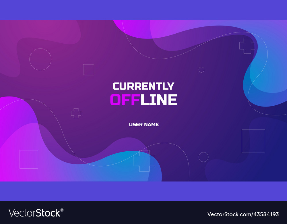 Currently offline twitch banner background Vector Image Currently offline twitch banner background Vector Image
