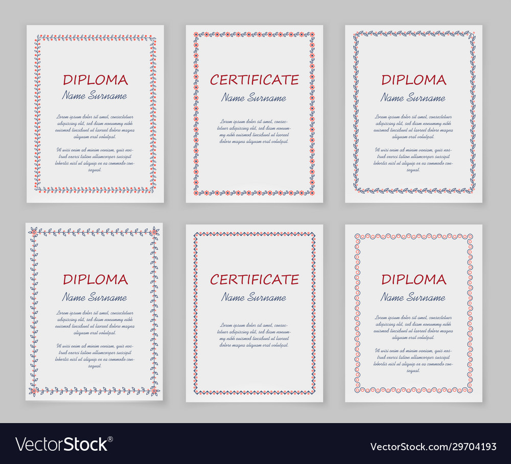 Decorative frames and borders Royalty Free Vector Image