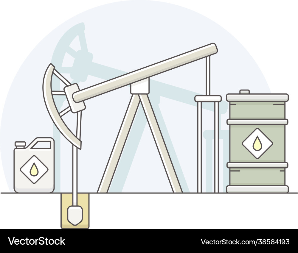 World resource with petroleum and oil extraction Vector Image