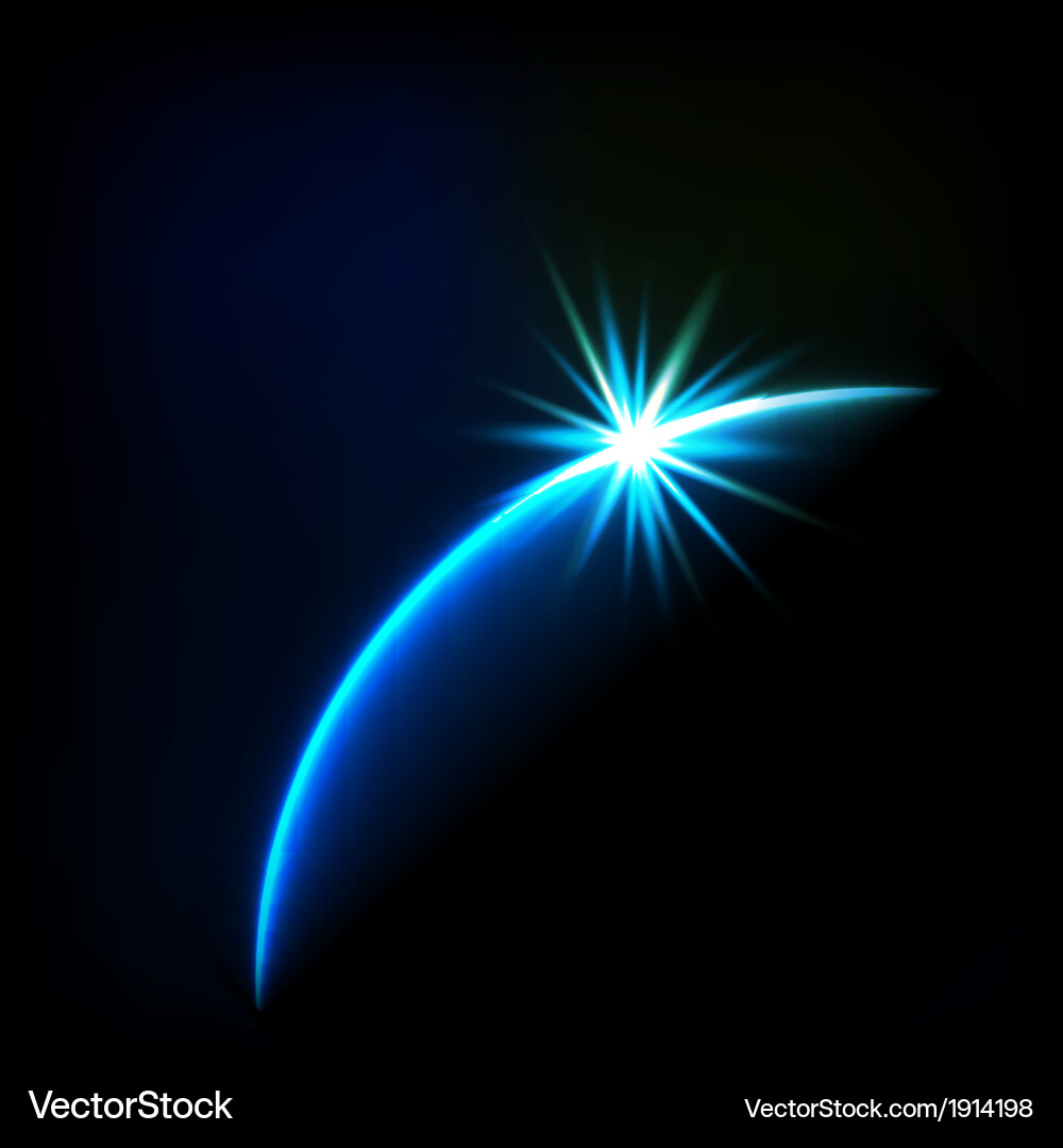 Abstract cosmic sunrise Royalty Free Vector Image