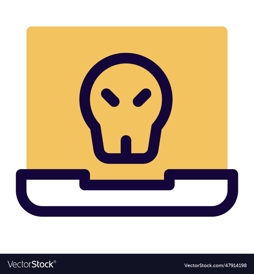 Malicious software exploiting the computer system Vector Image