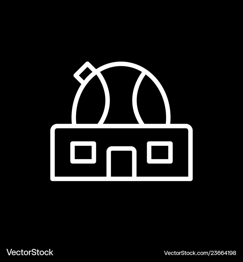 Observatory icon Royalty Free Vector Image - VectorStock