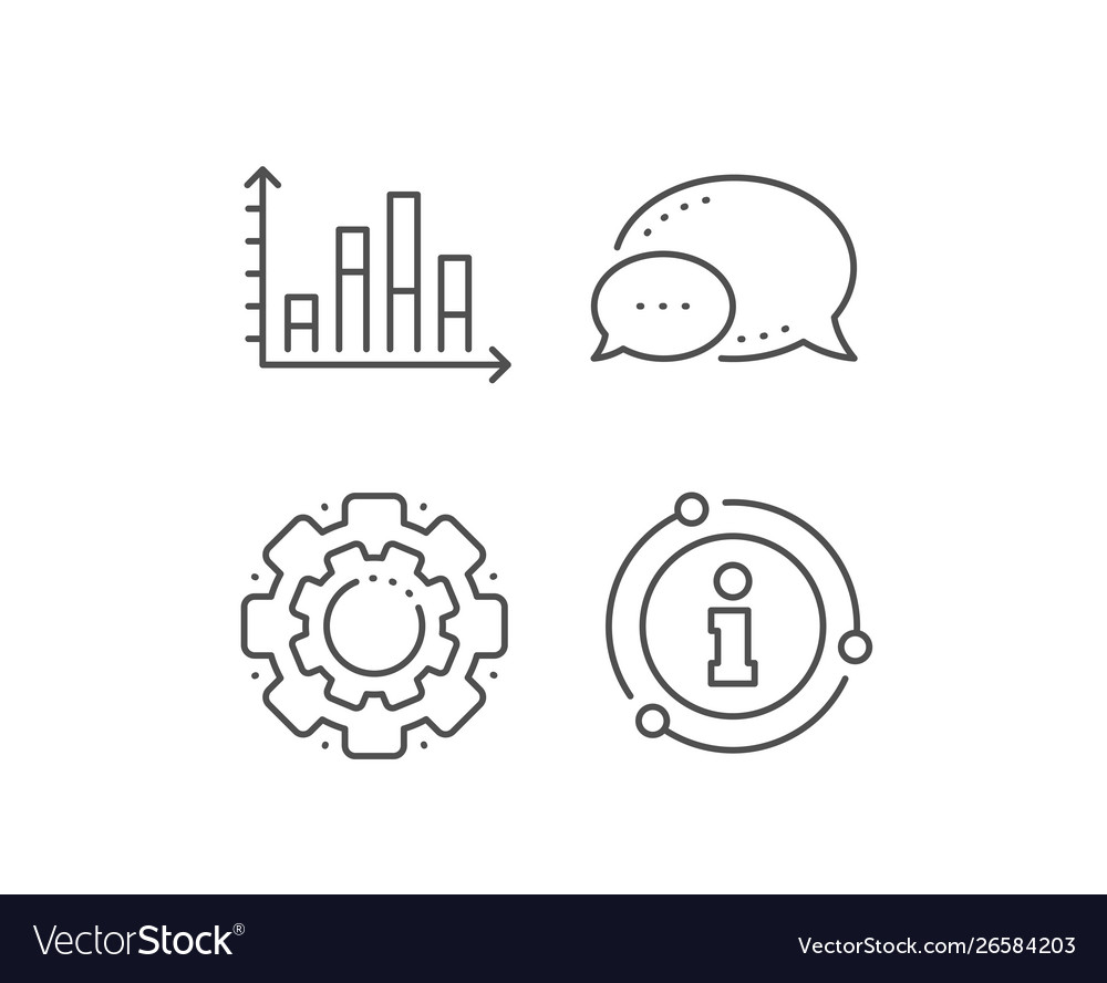Diagram graph line icon column chart sign Vector Image