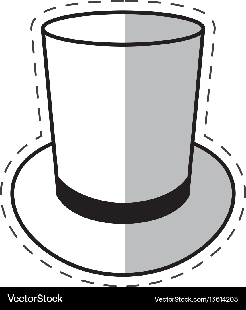 Magician hat mystery icon Royalty Free Vector Image