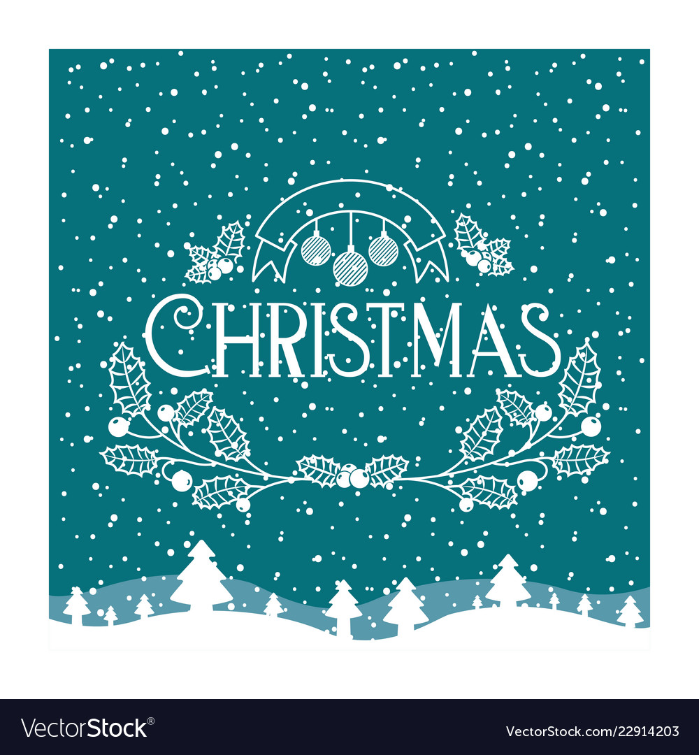 Merry christmas decoration Royalty Free Vector Image