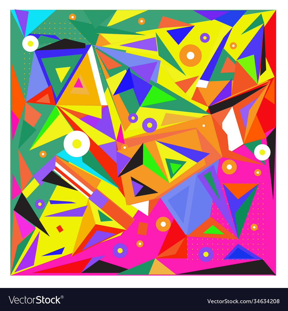 Abstract modern triangles background pattern Vector Image