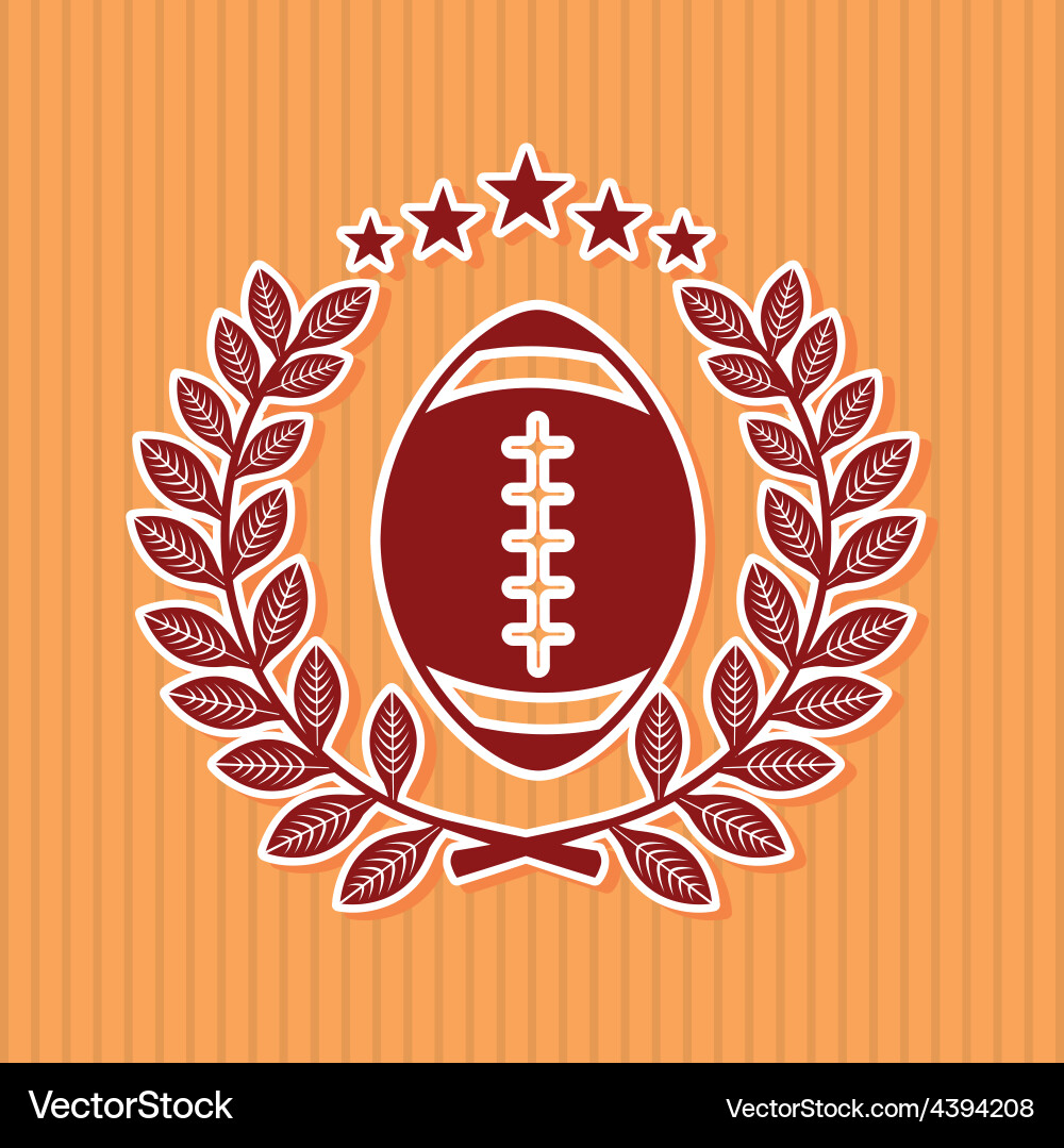 American football Royalty Free Vector Image - VectorStock