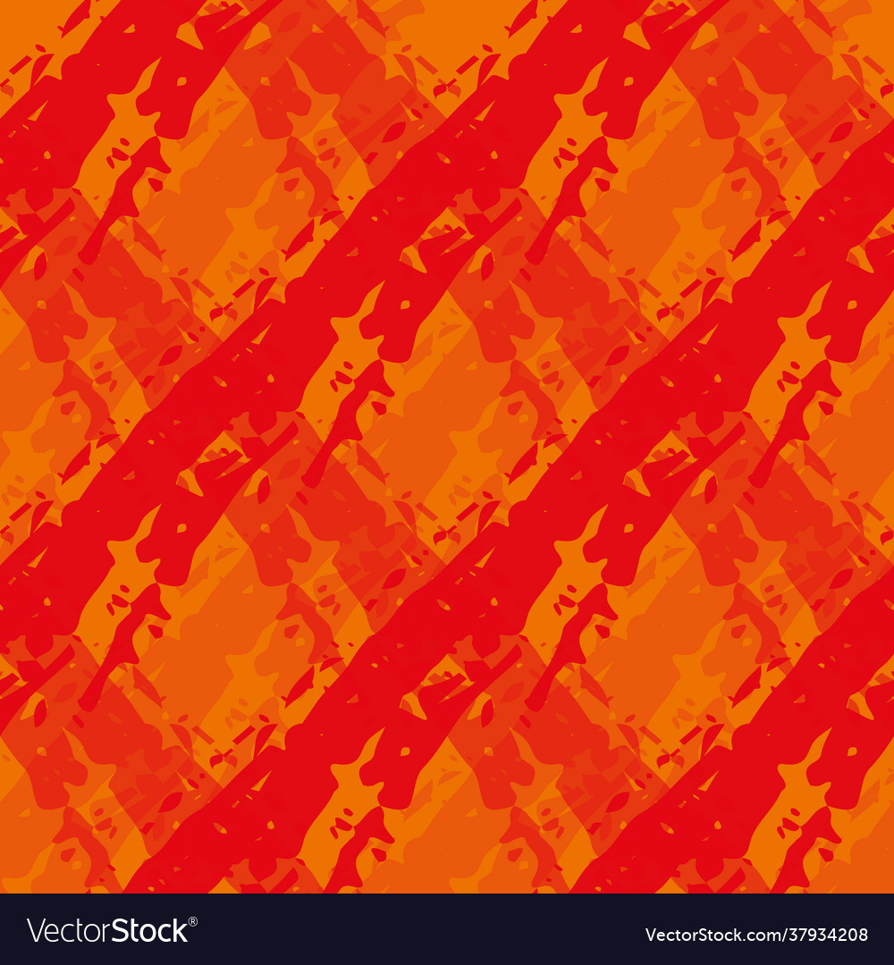 Diamond flame effect seamless pattern Royalty Free Vector