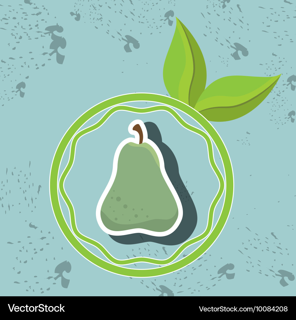 Farm fresh food symbol Royalty Free Vector Image