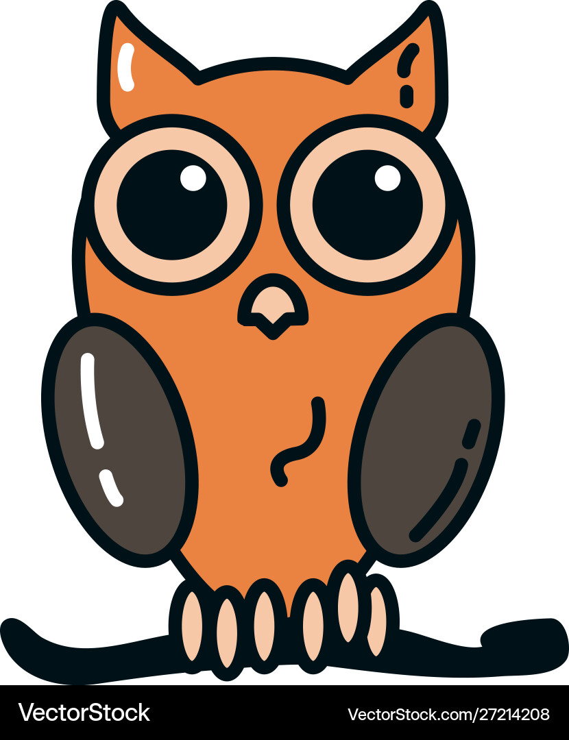 Halloween bird animal icon Royalty Free Vector Image