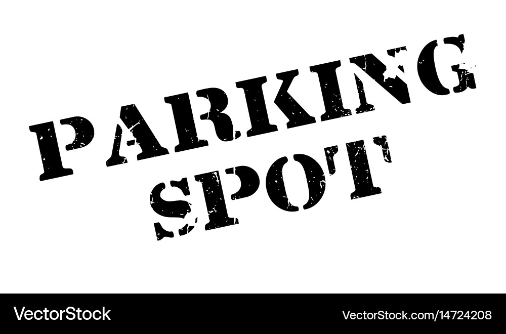 Parking spot rubber stamp Royalty Free Vector Image