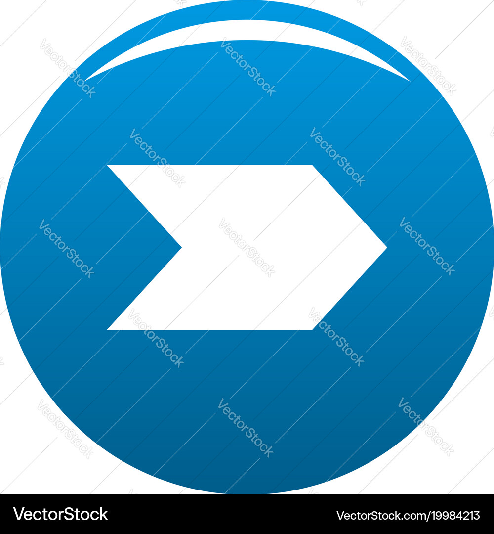 Arrow icon blue Royalty Free Vector Image - VectorStock