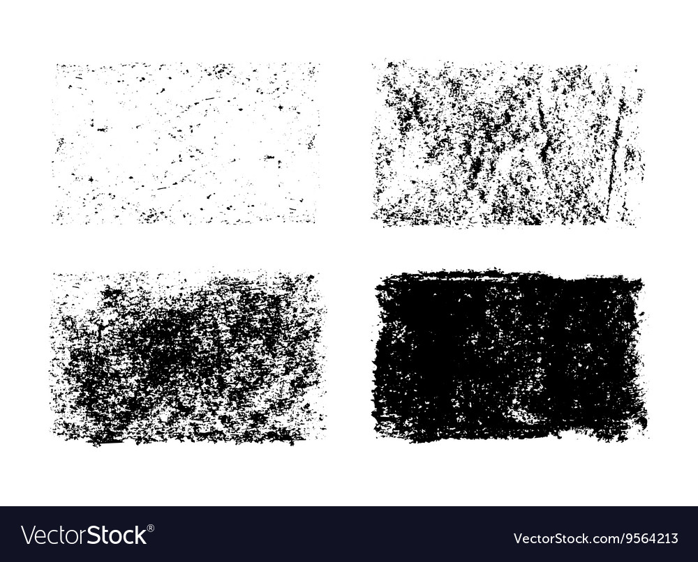 Hand drawn collection of grunge textures Vector Image