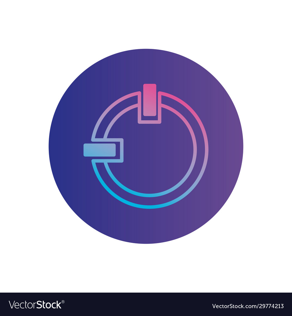 Isolated circle with gradients gradient style icon
